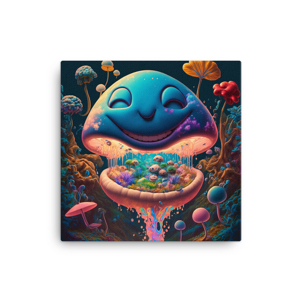 Psychedelic Smiley Canvas – The Rookie Mycologist